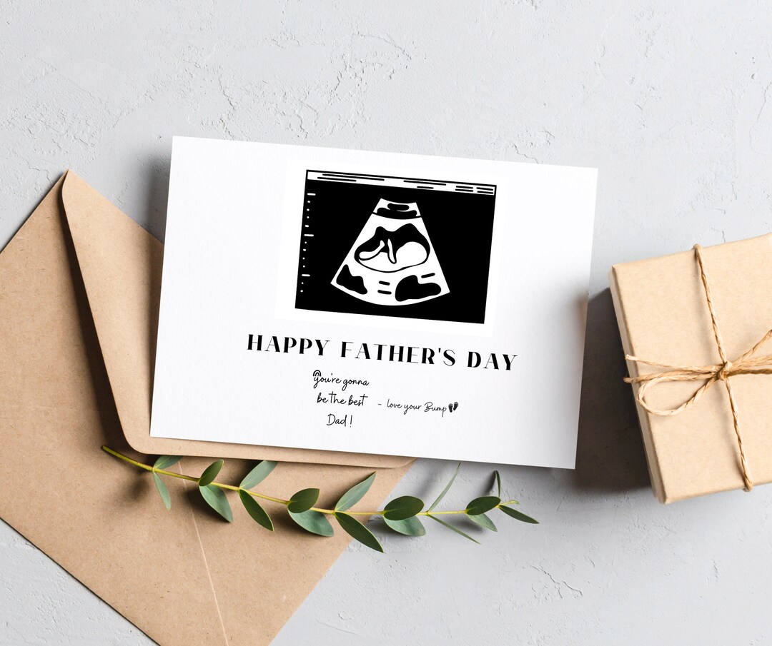 Expectant Daddy Card - Fathers Day Card From the Bump, Printable Gifts ...
