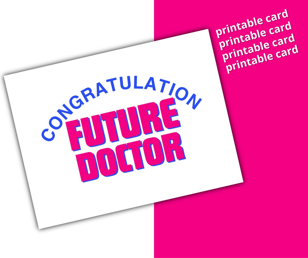 Congratulation Future Doctor Greeting Card, Congrats for Med Student ...