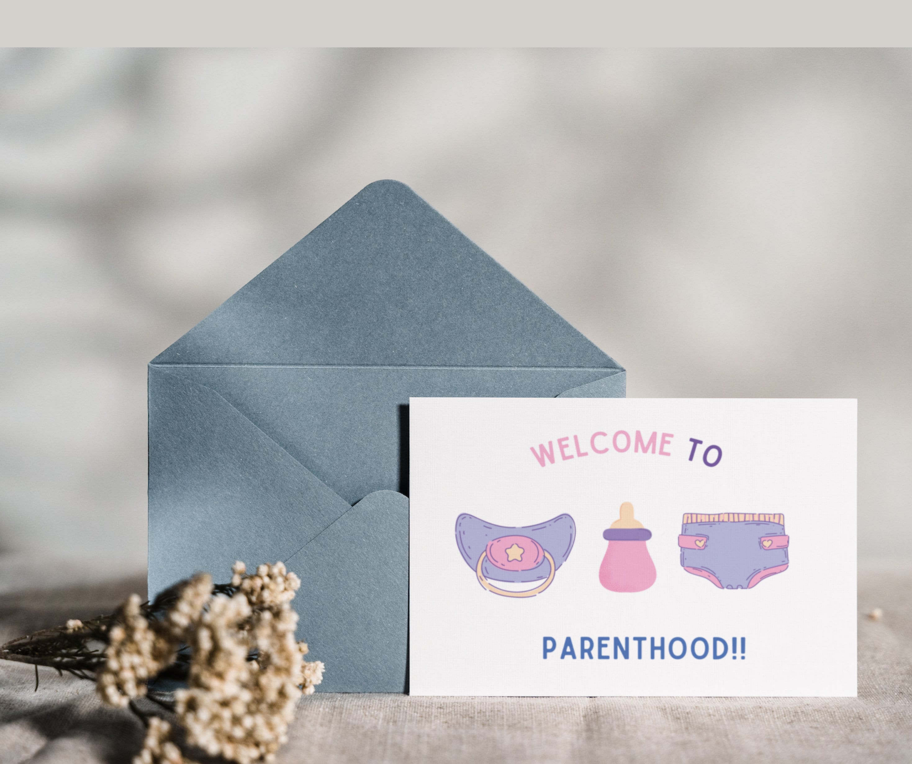 Printable New Parents Card, Funny Card Welcome to Parenthood, Funny ...