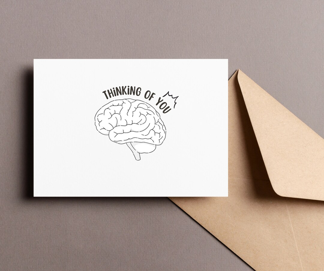 Anatomy Brain, Thinking of You Greeting Card, Love Medicine Medical ...