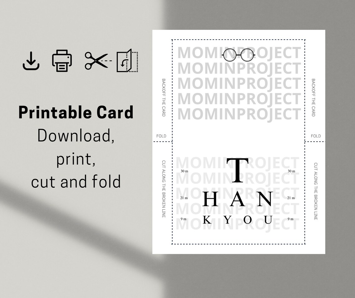 Eye Doctor Thank You Card, Thanks Gift for Optometrist, Optometry ...