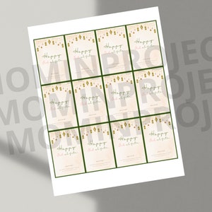 Printable Tag Happy Eid Mubarak, Eid Greeting Gift, Eid Mubarak Hampers ...