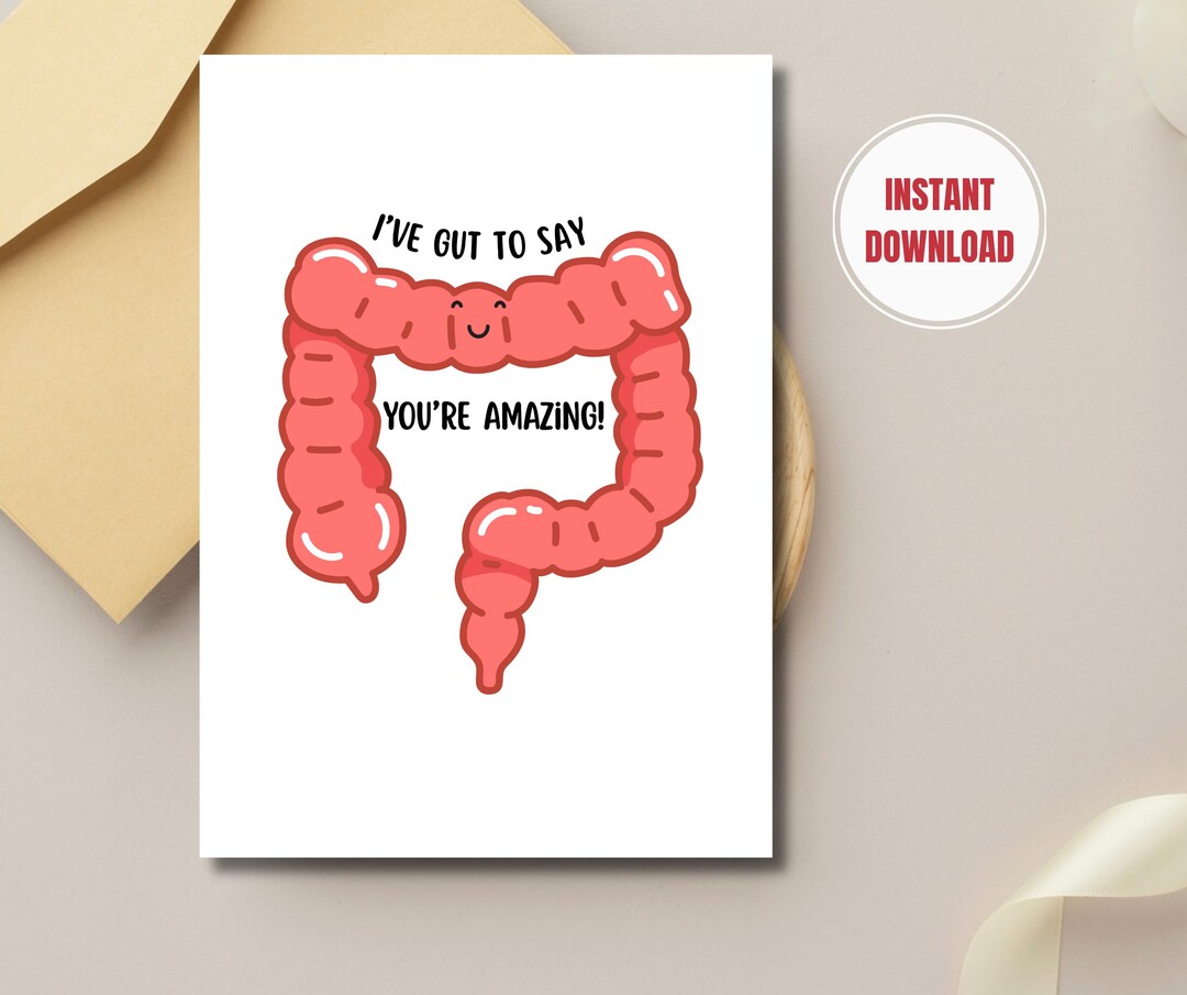 Thank You Greeting Card, I’ve Gut to Say. You're Amazing, Match Day ...