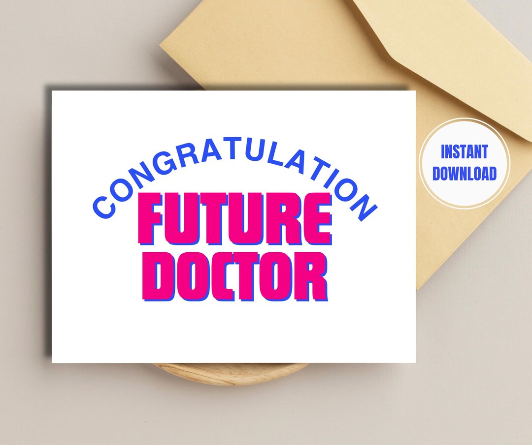 Congratulation Future Doctor Greeting Card, Congrats for Med Student ...