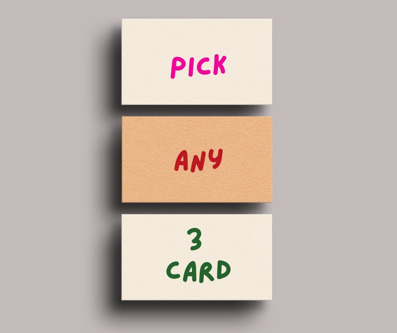 Pick Any 3 Printable Greeting Cards, Custom Blank Card (digital ...