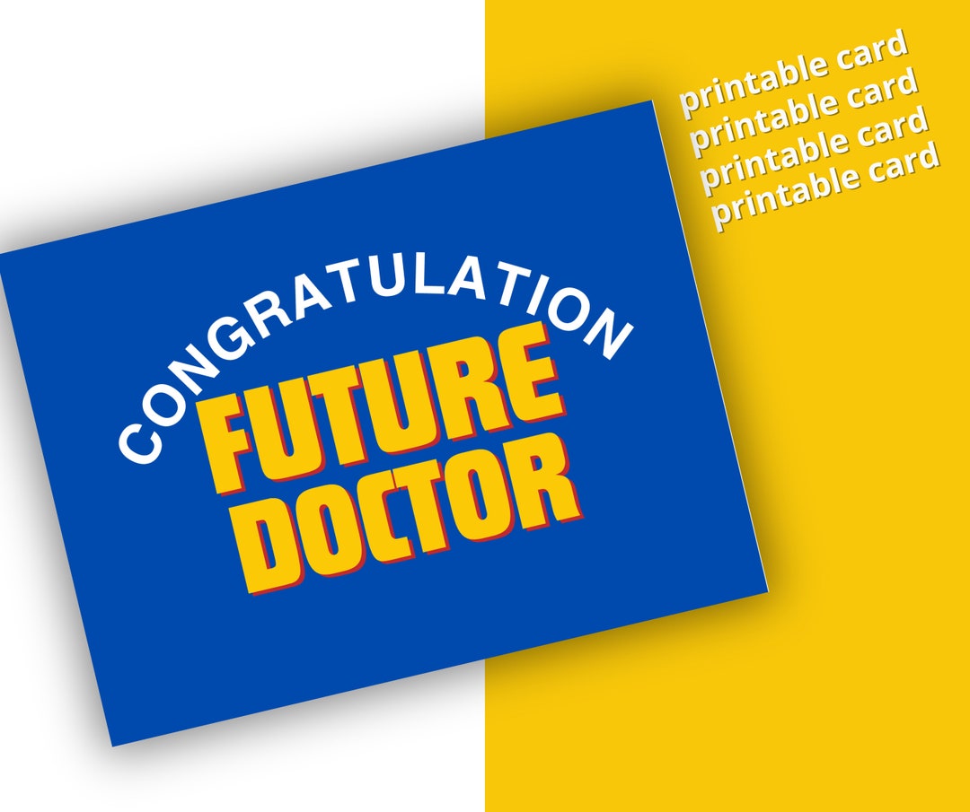 Congratulation Future Doctor Greeting Card, Congrats for Med Student ...