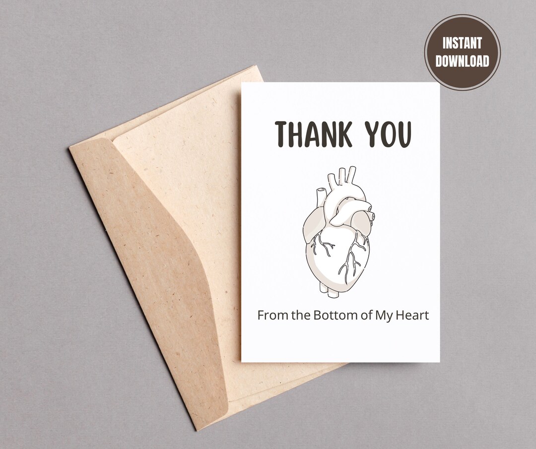 Thank You From the Bottom of My Heart, Paramedics Doctor Gift ...