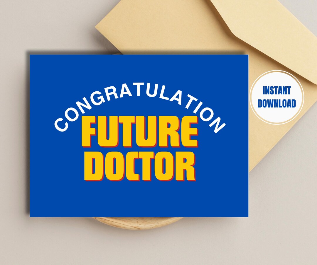 Congratulation Future Doctor Greeting Card, Congrats for Med Student ...