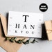 Eye Doctor Thank You Card, Thanks Gift for Optometrist, Optometry ...