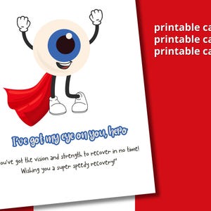 I've Got My Eye on You, Get Well Soon Card, Cute Encouragement Card ...