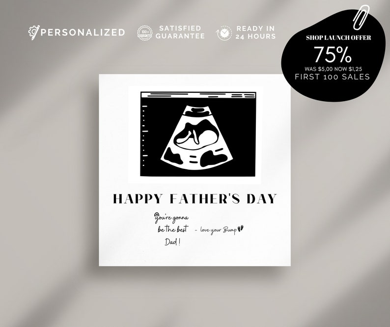 Expectant Daddy Card - Fathers Day Card From the Bump, Printable Gifts ...