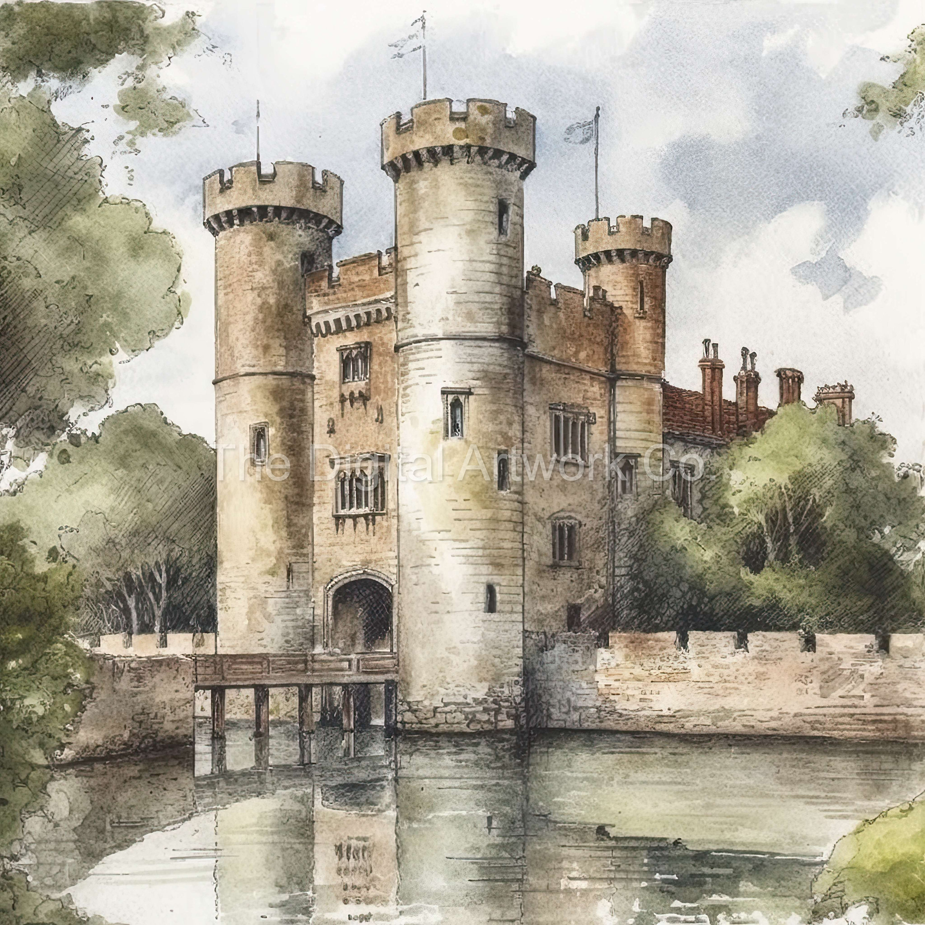Watercolor Castle Clip Art: Medieval Designs (digital Download) - Etsy UK