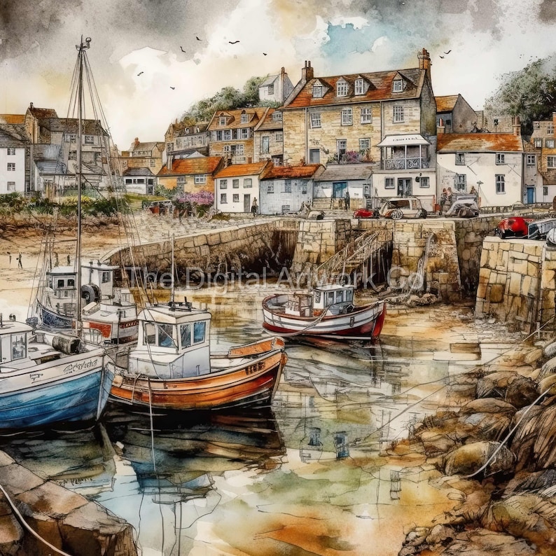 12 High Quality Designs of Harbour Scenes Jpgs Digital - Etsy