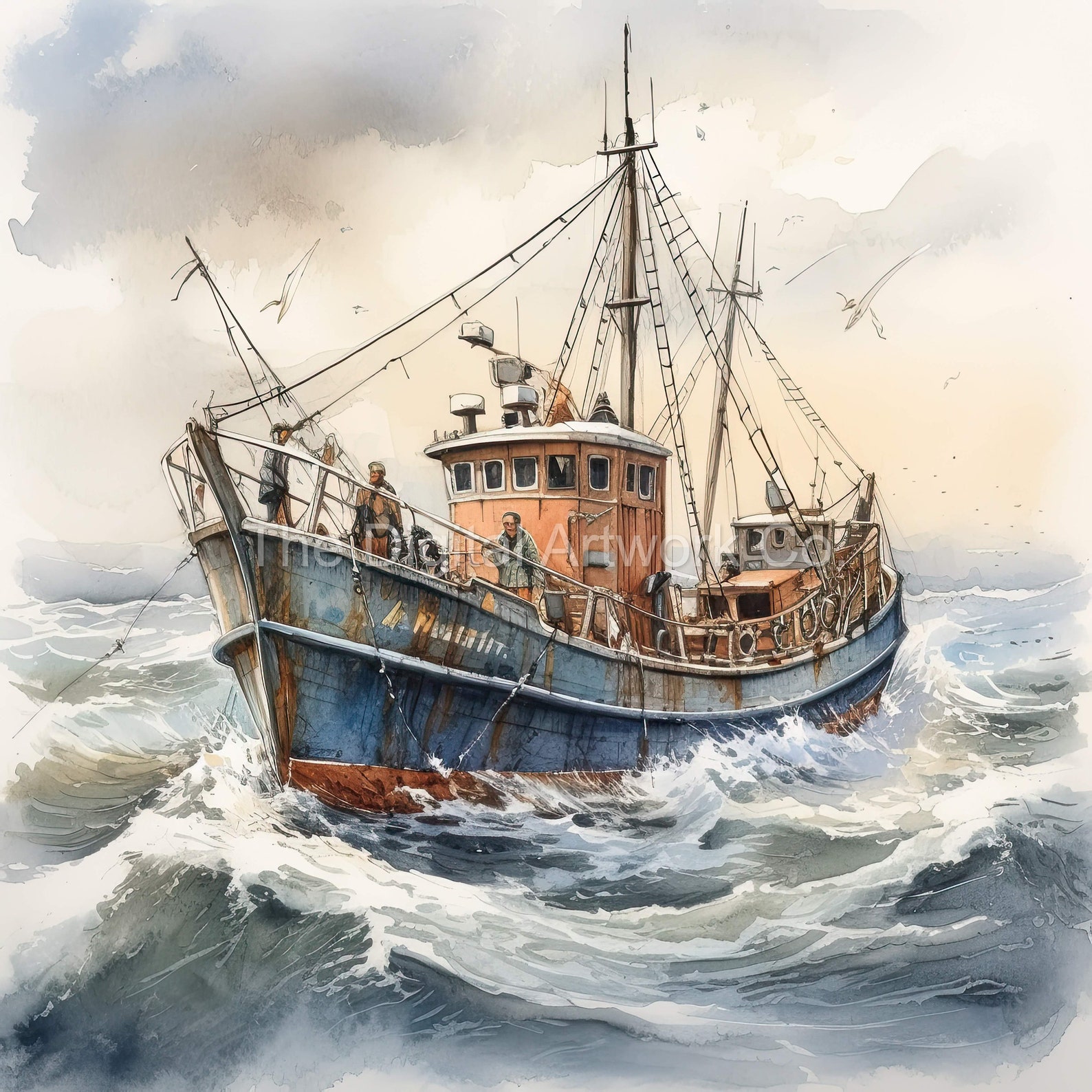 12 High Quality Designs of Fishing Trawlers Clip Art 12 Jpgs - Etsy