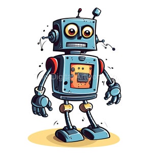 18 High Quality Designs of Fun Robots 18 Jpgs - Digital Print ...