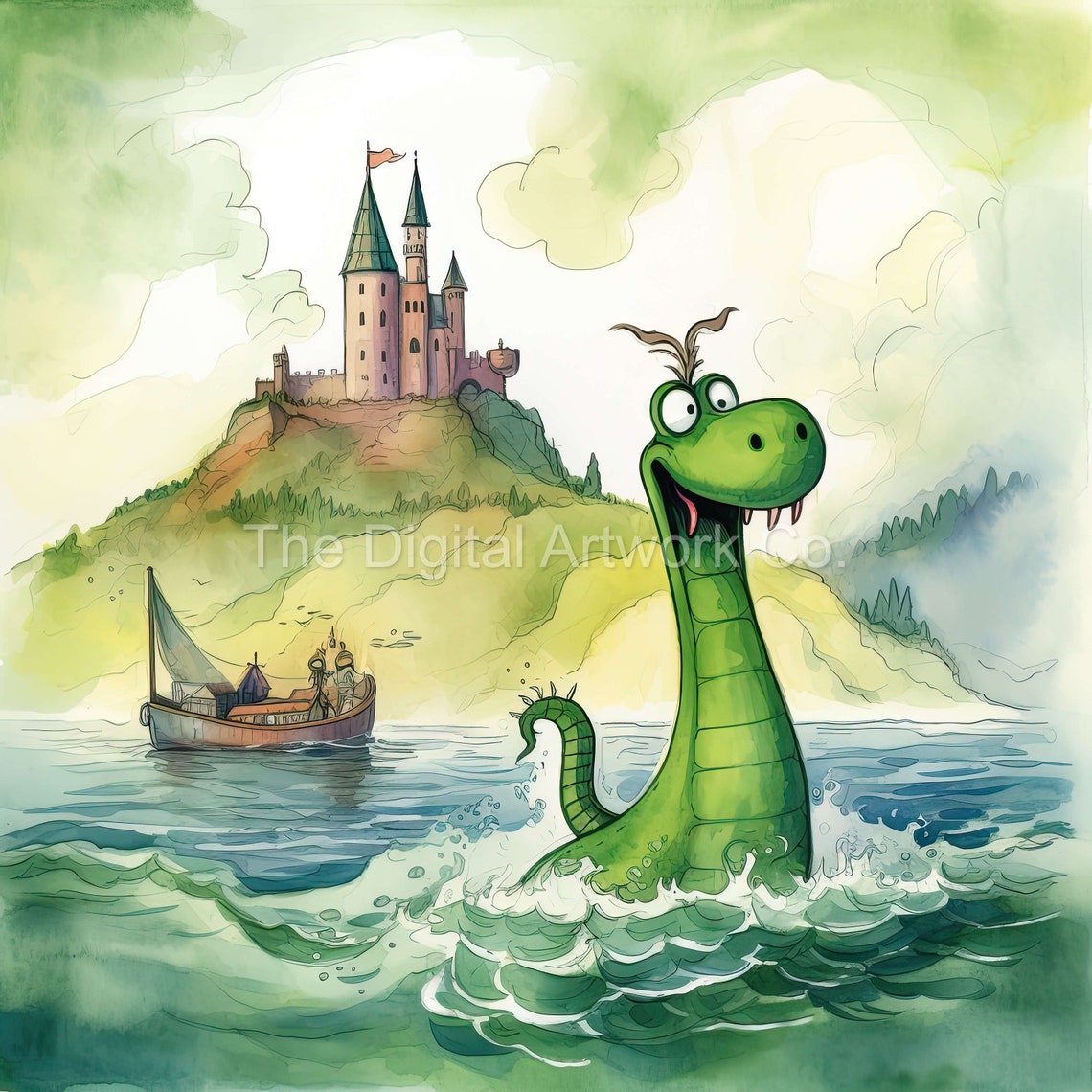 12 Designs of Loch Ness Monster Clip Art 12 High Quality Jpgs - Etsy UK