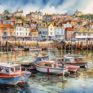 12 High Quality Designs of Harbour Scenes Jpgs - Digital Print ...