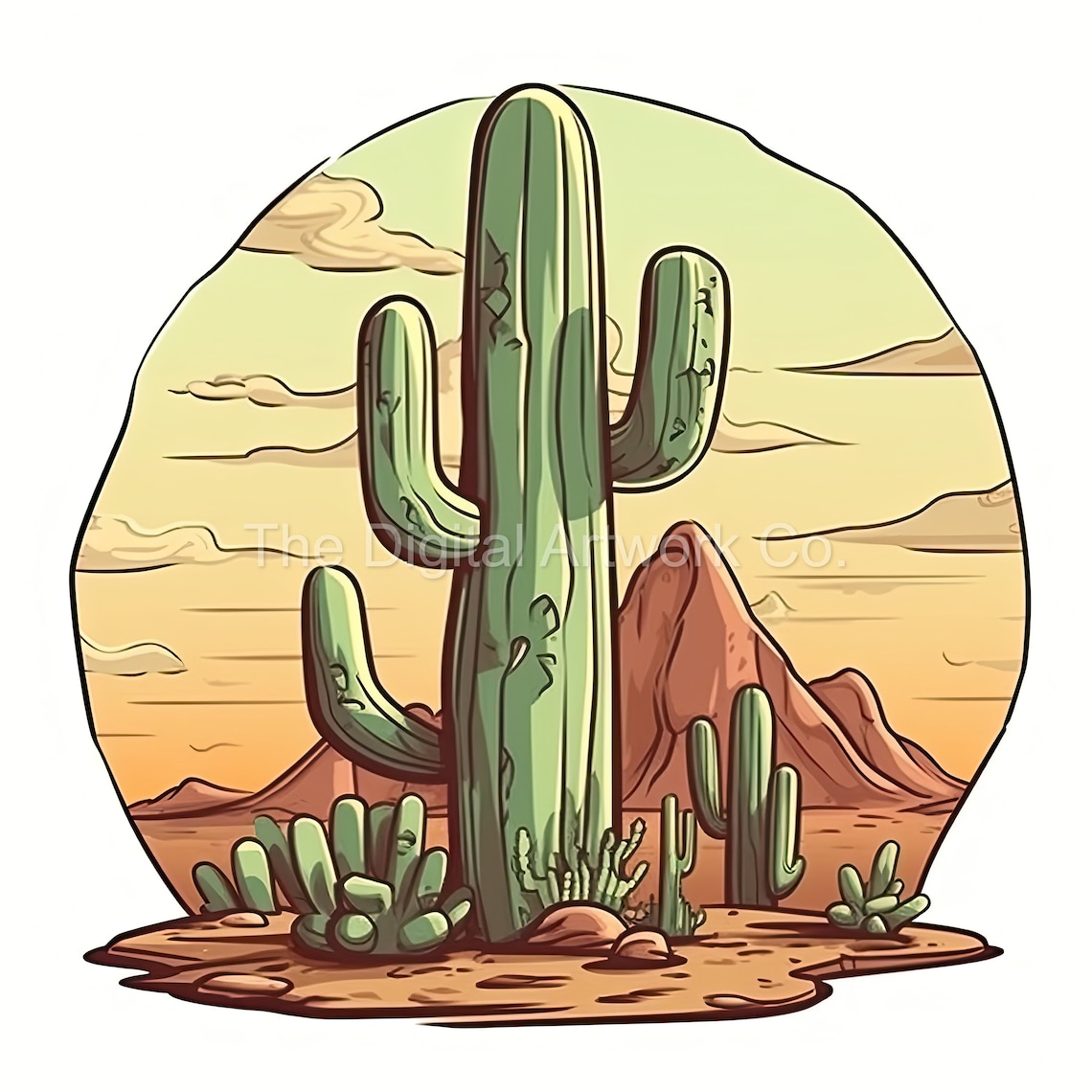 Desert Cactus Clip Art 12 High Quality Jpgs Digital Planner - Etsy UK