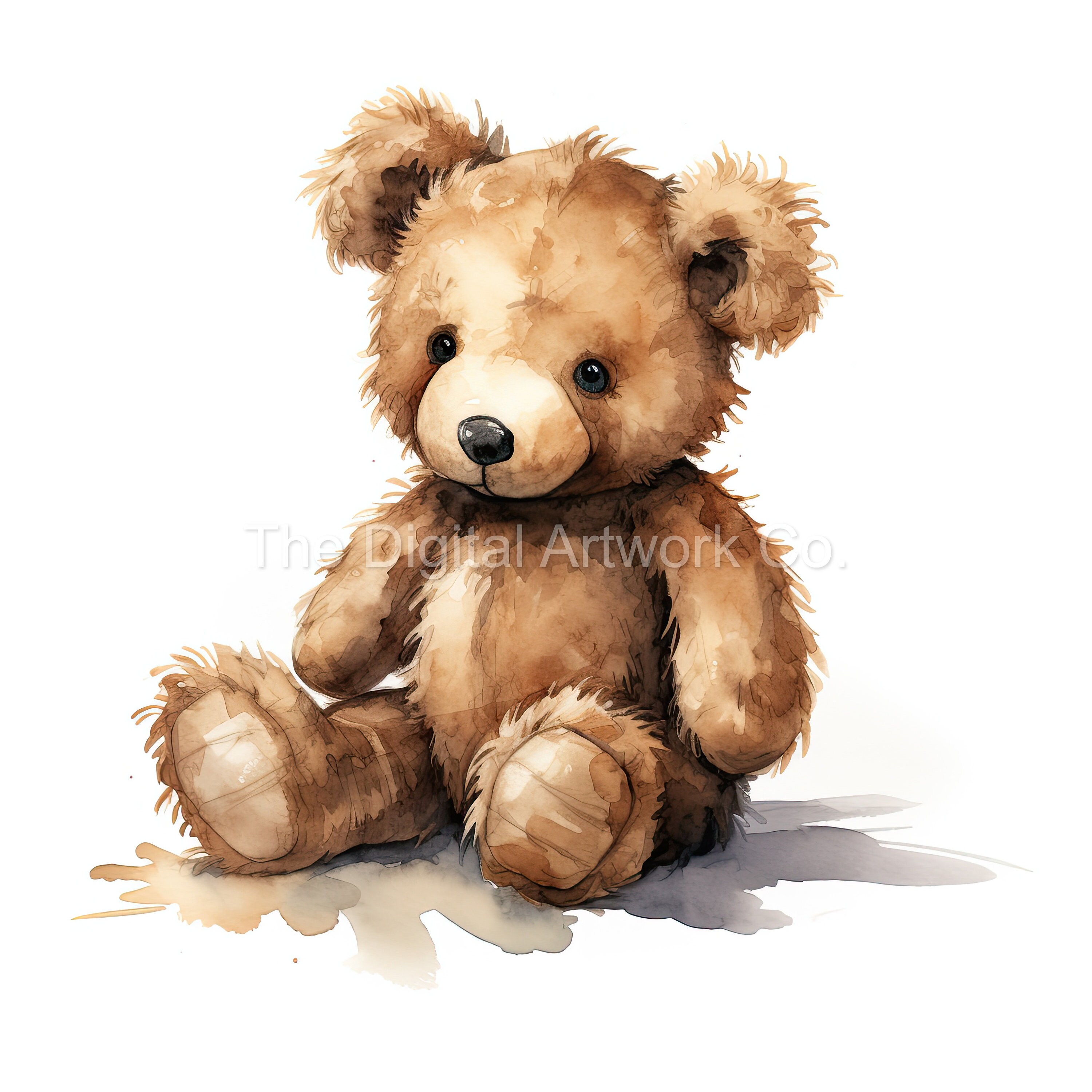 12 High Quality Designs of Watercolour Teddy Bears Art 12 Jpgs - Etsy