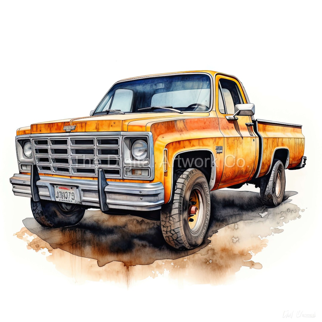 12 High Quality Designs of Pick-up Trucks 12 Jpgs - Digital Print ...