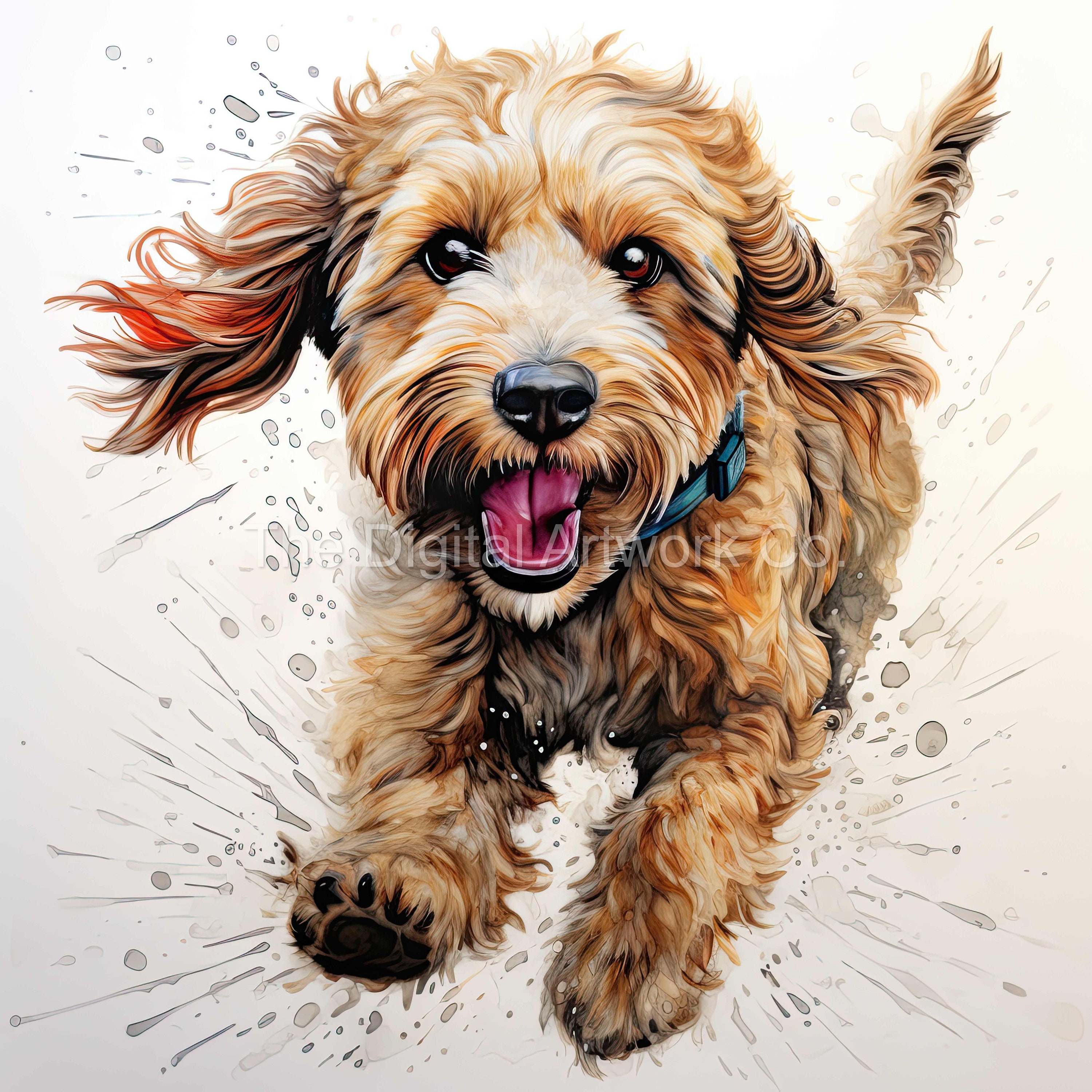 12 High Quality Designs of Labradoodle Dog Breed Clip Art 12 - Etsy UK