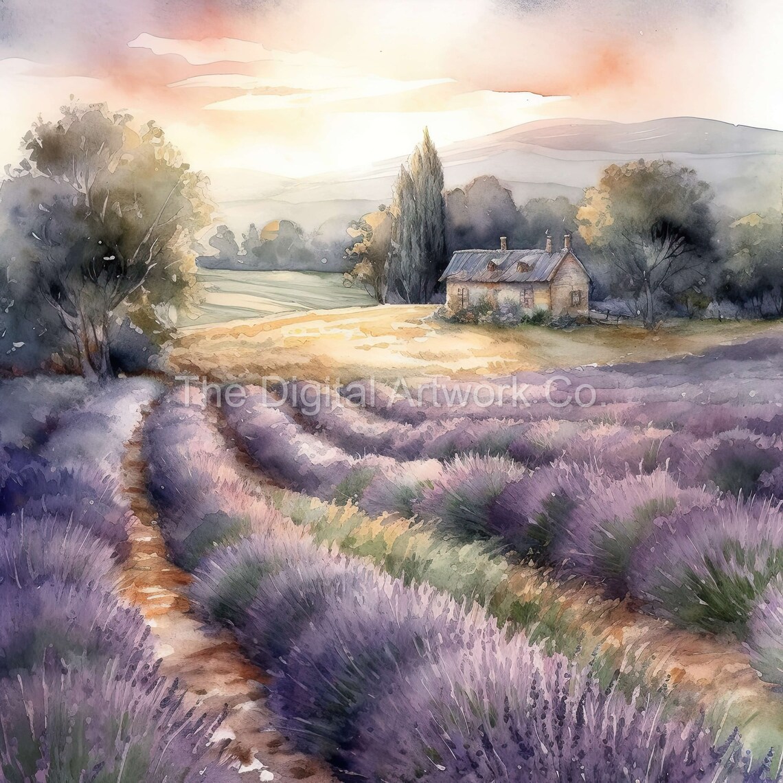 12 Lavender Meadows Backgrounds High Quality Jpgs Digital - Etsy UK