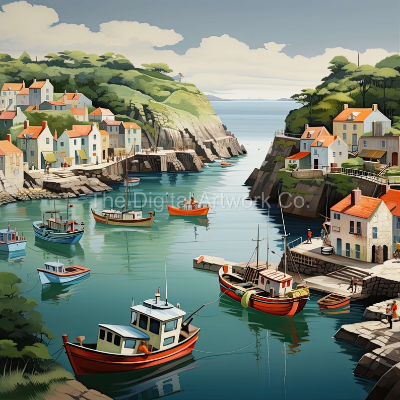 12 High Quality Designs of Harbour Scenes 3 12 Jpgs - Etsy UK