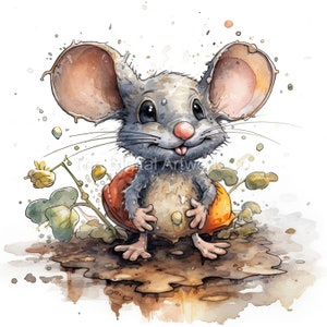 12 High Quality Designs of Cute Mice Clip Art 12 Jpgs - Digital Print ...