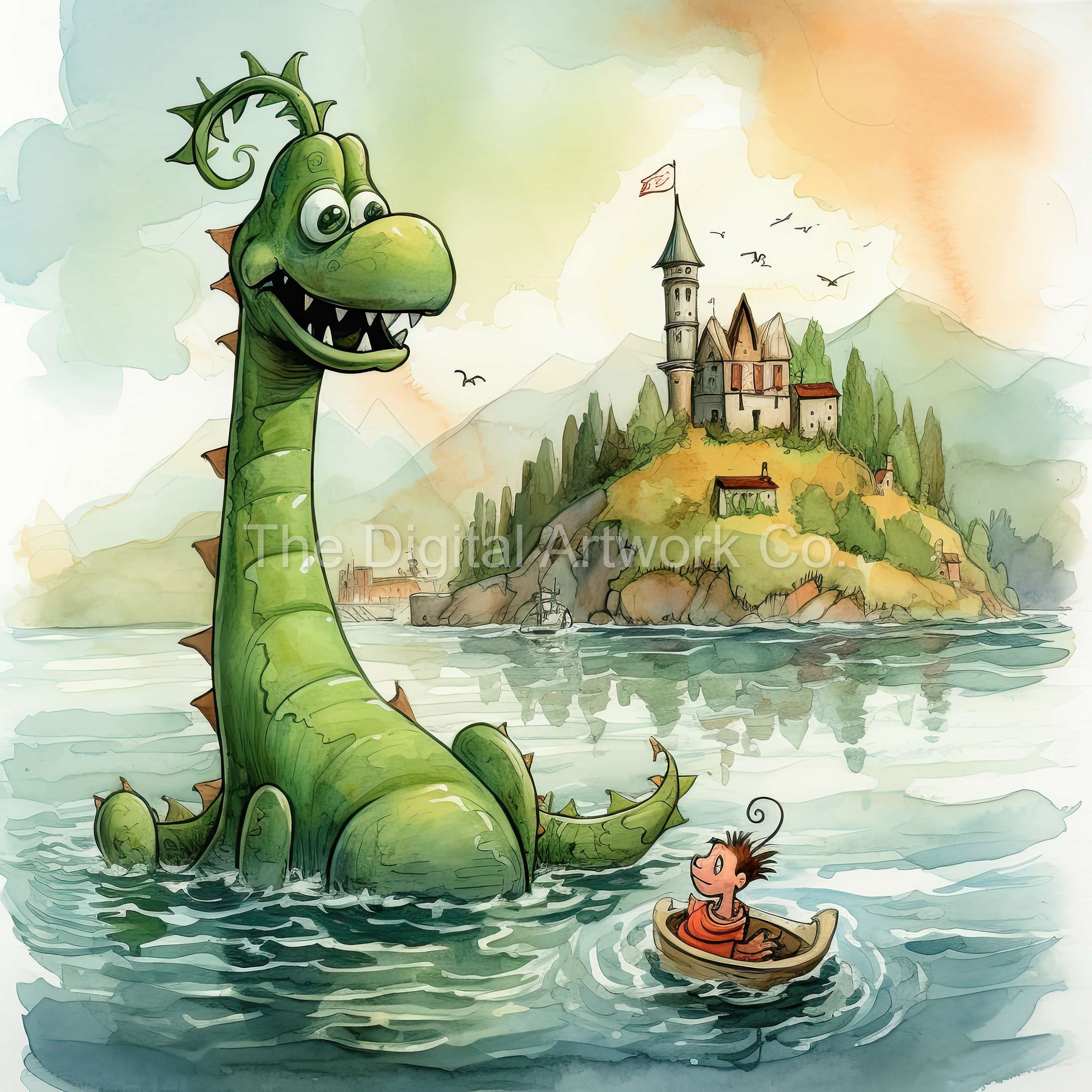12 High Quality Designs of Loch Ness Monster Clip Art 12 Jpgs - Etsy