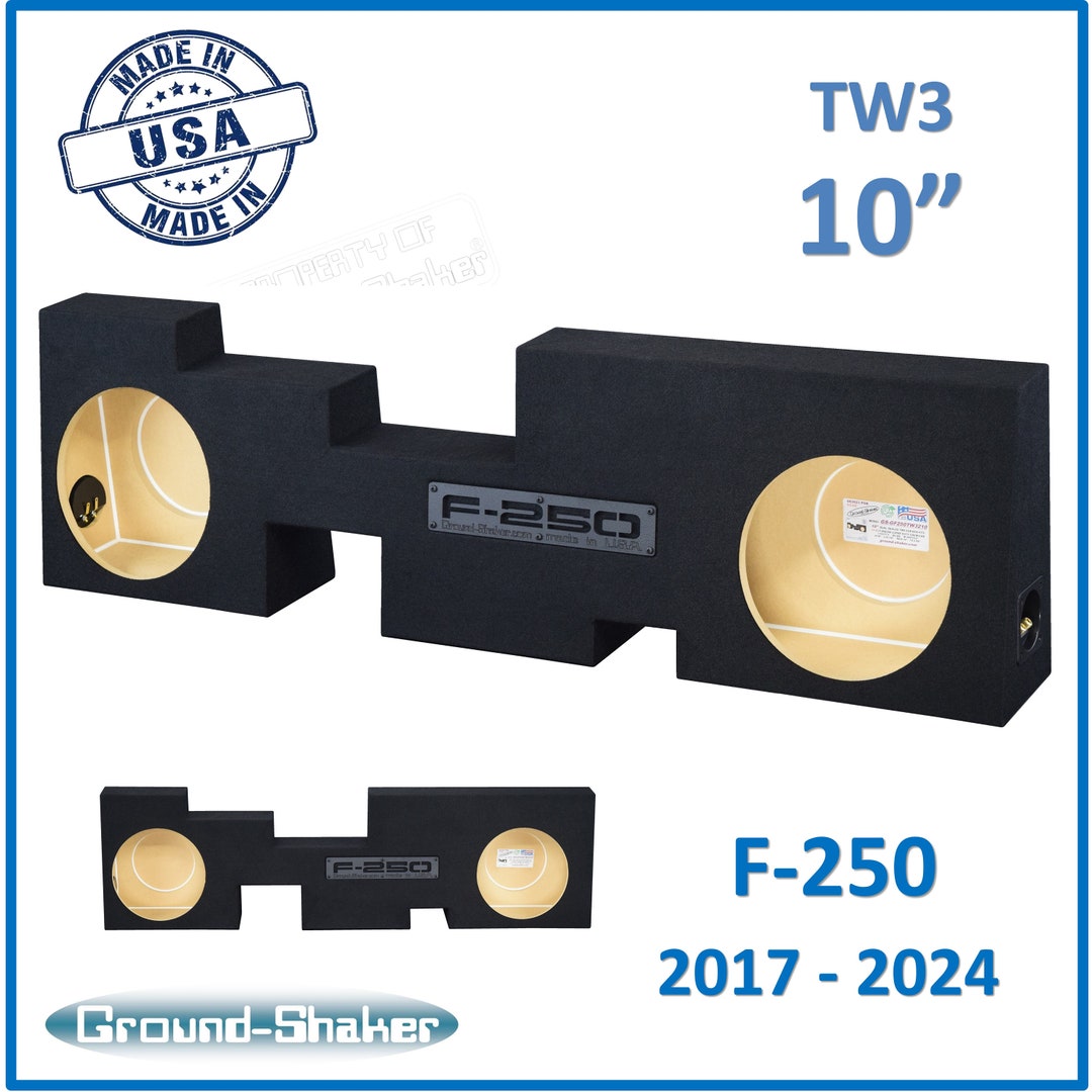 2017 - 2024 Ford F-250 Super Duty Crew-cab 10" Dual TW3 Sub Box ...
