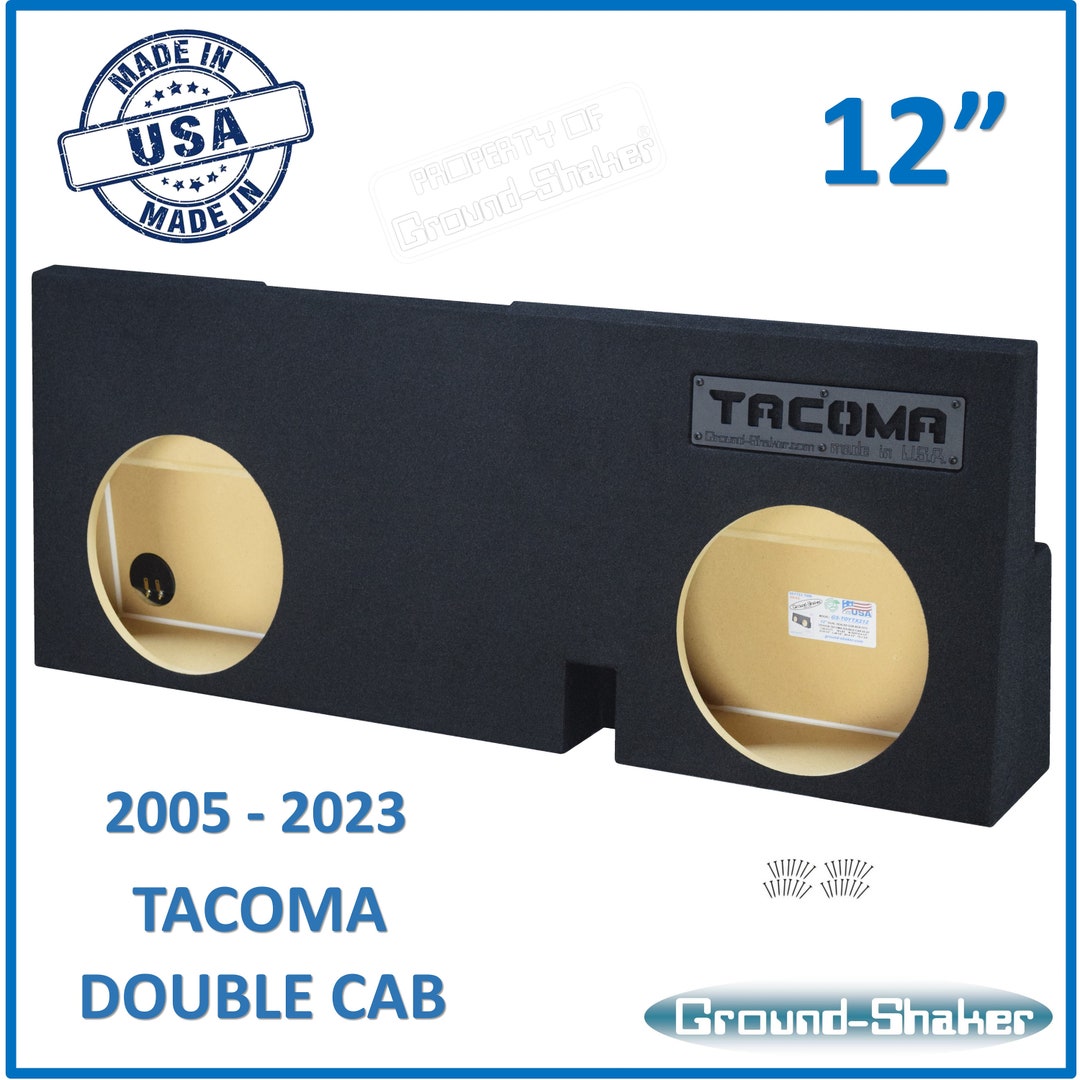 12" Dual Sub Box Toyota Tacoma Double-cab 2005 - 2023 12" Dual Sealed Sub Box - Etsy