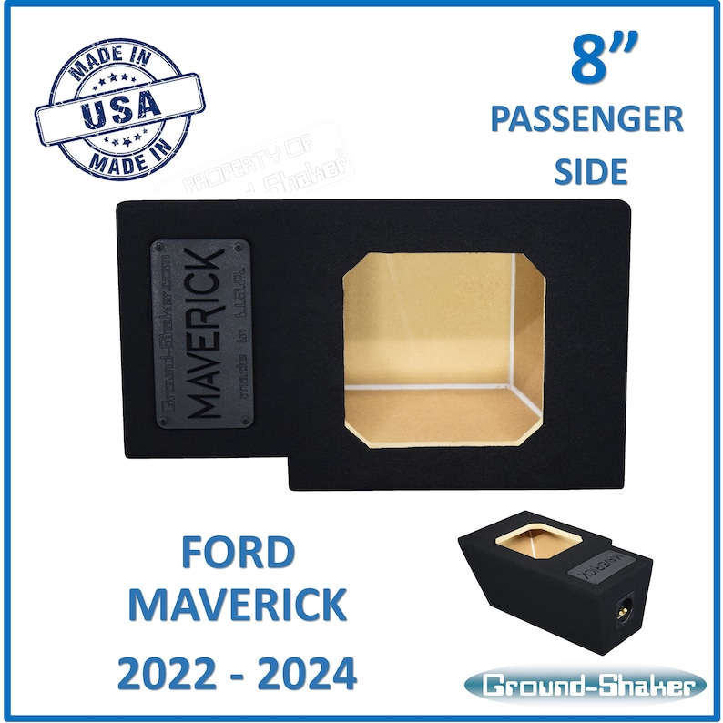 Ford Maverick 2022 - 2024 8" Single Solo Baric Sub Box PASSENGER SIDE ...