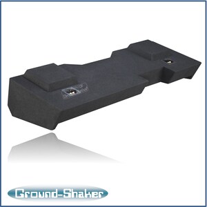 Chevy Silverado Crew-cab 2014-2018 12" Dual Sub Box Dual 12" Subwoofer ...