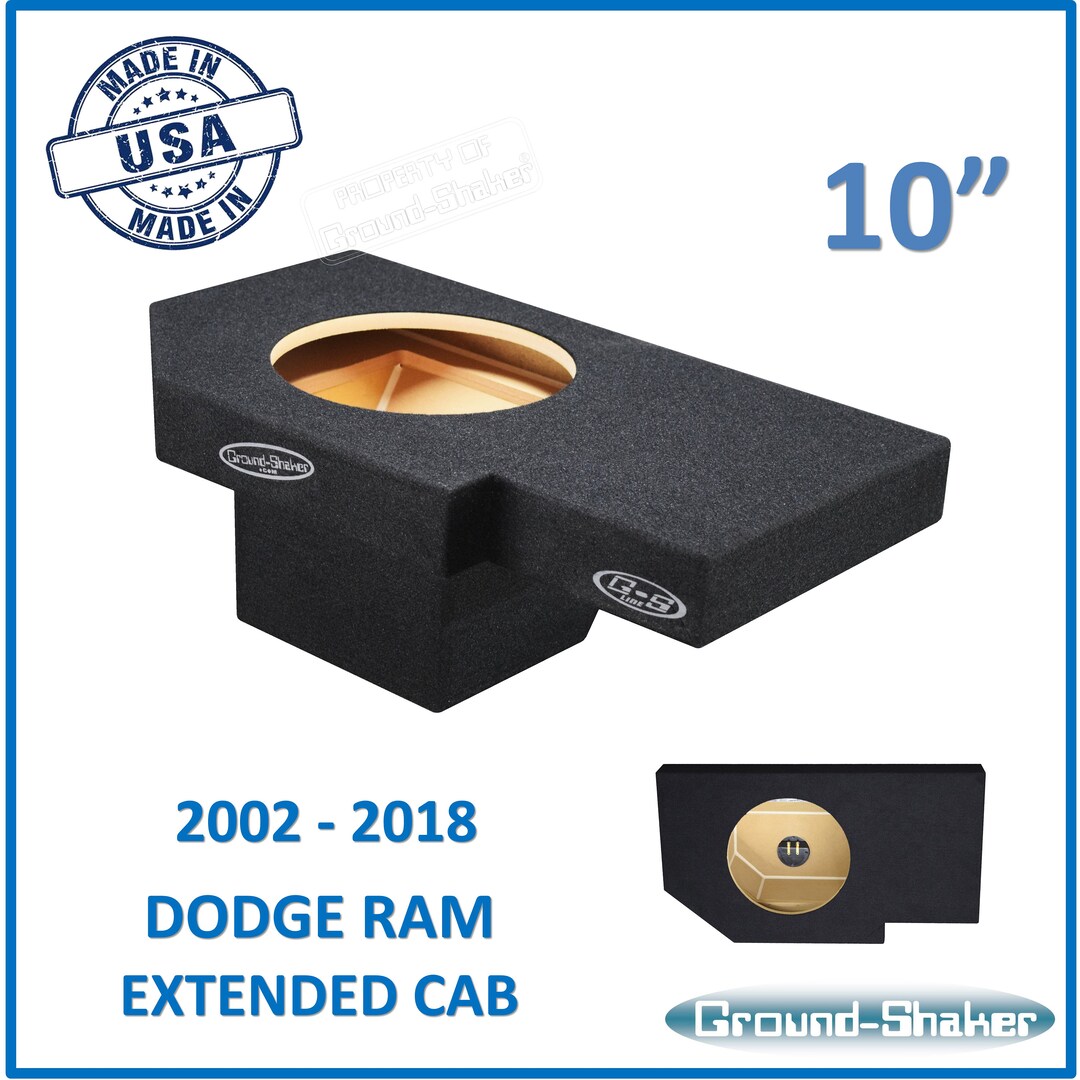 Dodge Ram 1500 2500 3500 Extended Cab 02-2018 10" Single Sub Box ...