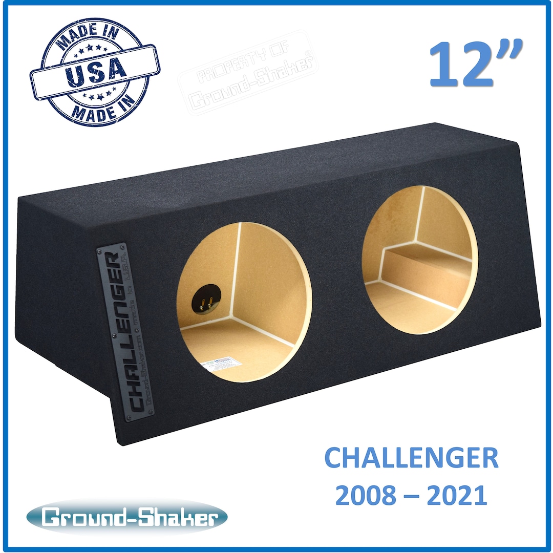 2008-2021 Dodge Challenger 12" Dual Sealed Sub Box Subwoofer Enclosure ...