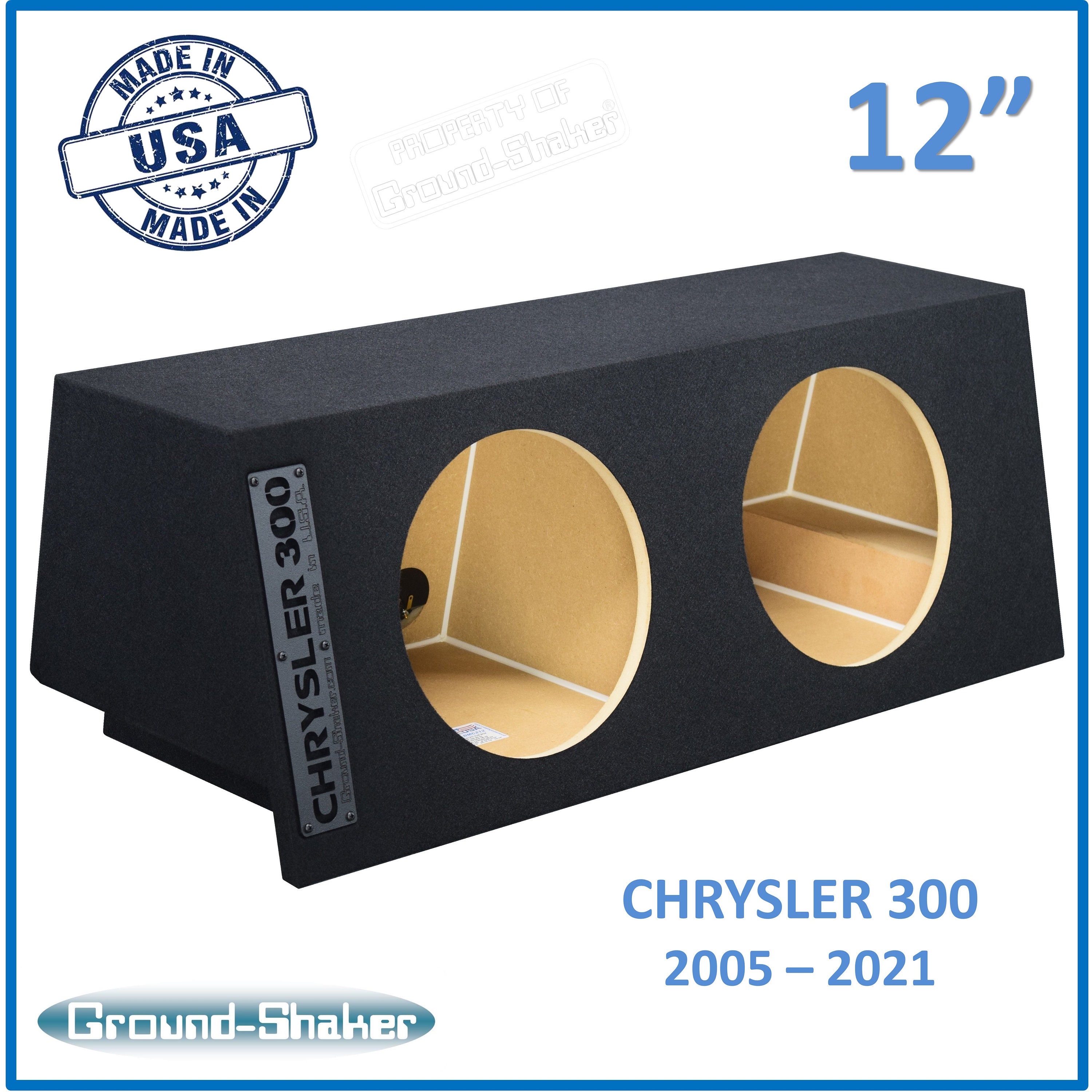 2005-2021 Chrysler 300 12" Dual Sealed Sub Box Subwoofer Enclosure ...