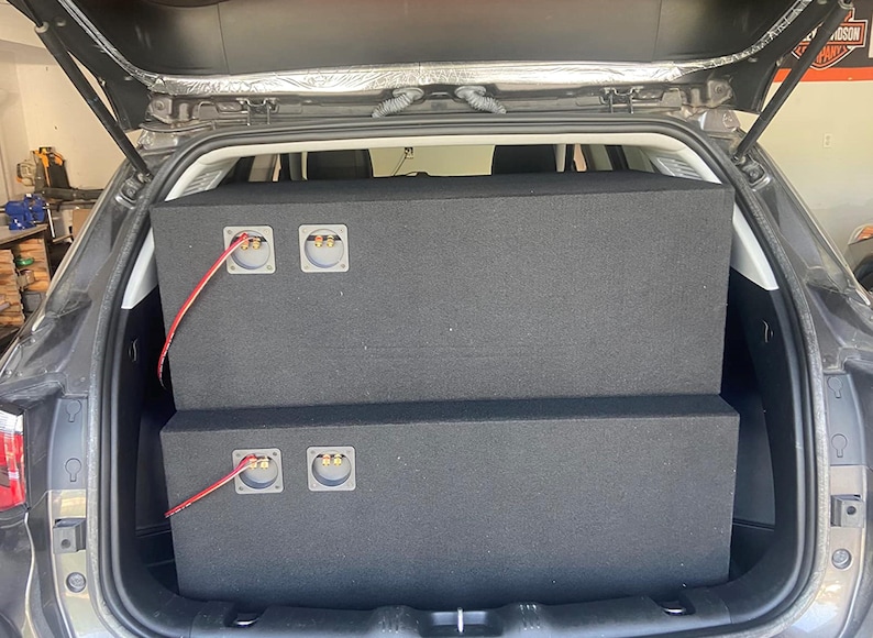 12" Dual Competition Ported Vented Sub Box Dual Subwoofer Enclosure ...