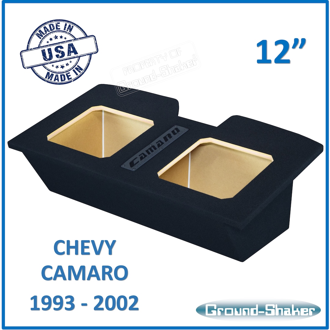Chevy Camaro 1993-2002 12" Dual Solo Baric Sub Box Subwoofer Enclosure ...