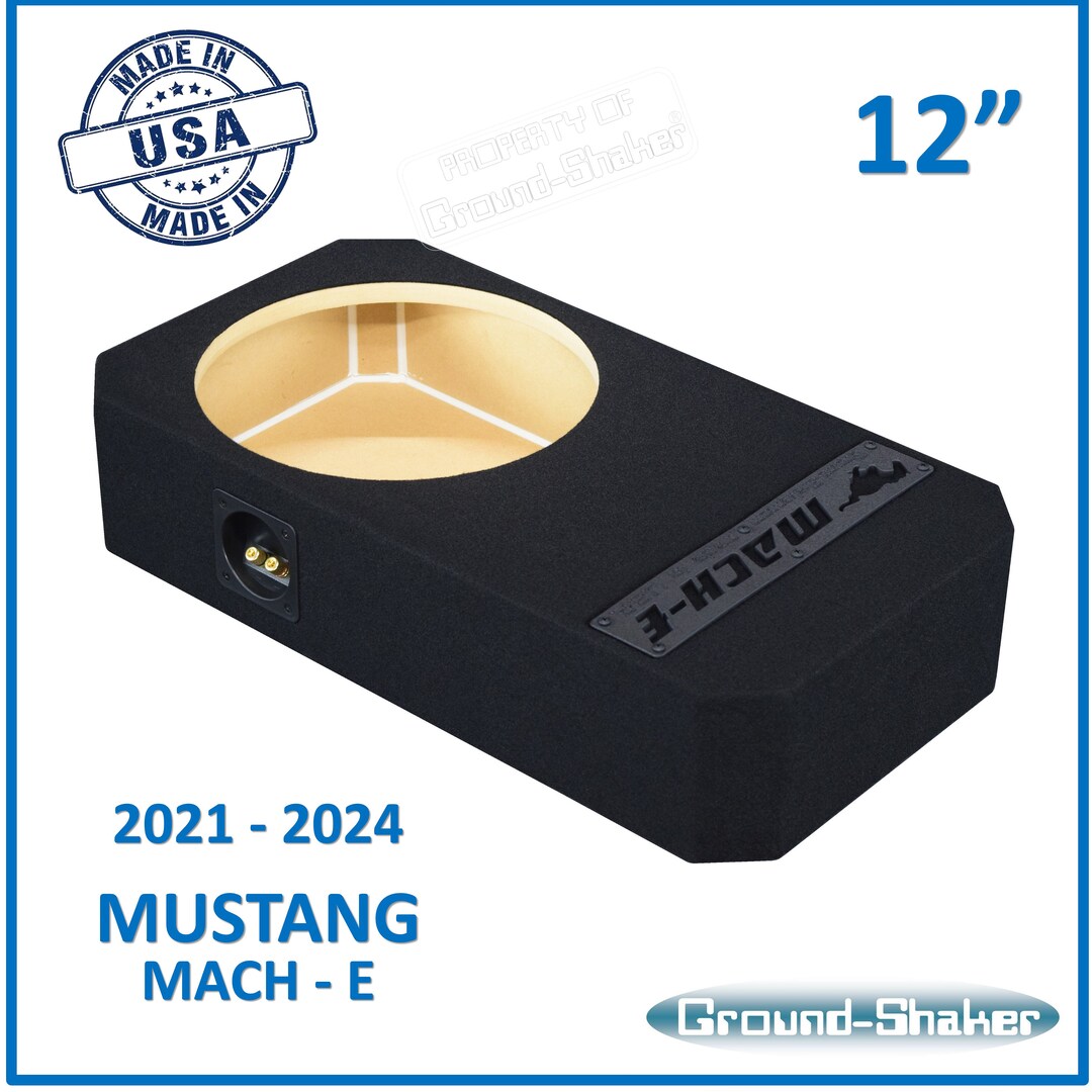 12" Single Sealed Sub Box Fits 2021 - 2024 Ford Mustang Mach-e ...