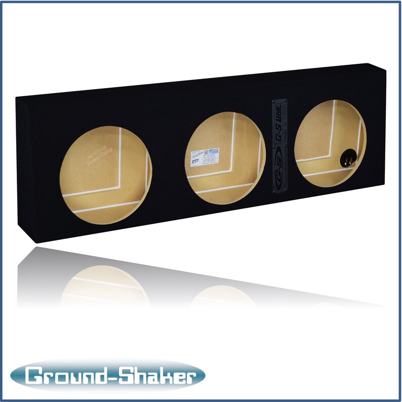 12" Triple Sealed Shallow Mount Sub Box Slim Speaker Box Subwoofer ...