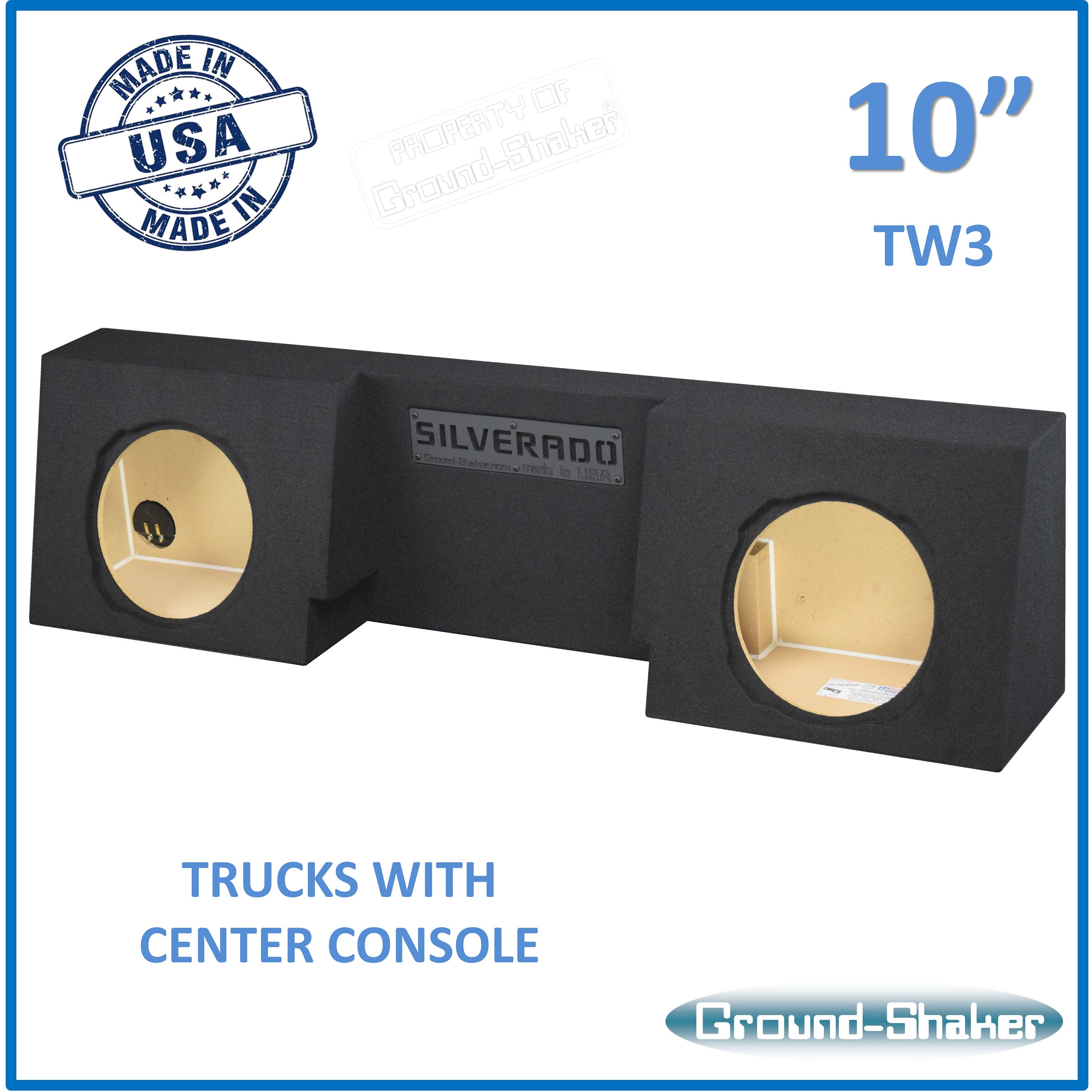 Chevy Silverado Regular Cab / Single Cab Truck 10" Dual Sealed TW3 Sub ...