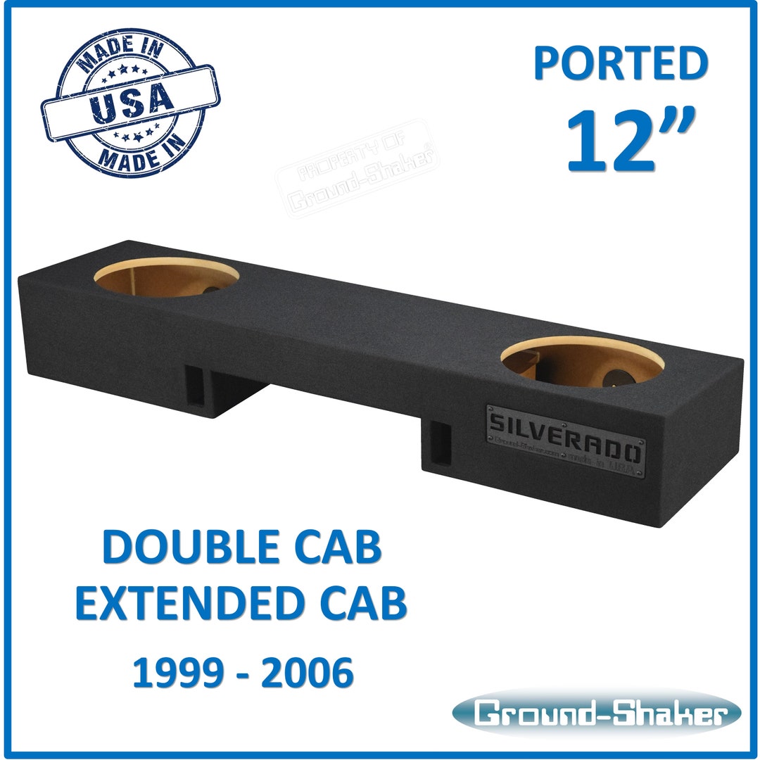 Chevy Silverado Extended Cab 1999-2006 12" Dual Ported Sub Box ...