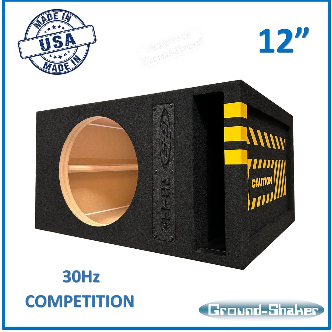Single 12" Competition Ported Sub Box Single 12" Subwoofer Enclosure ...