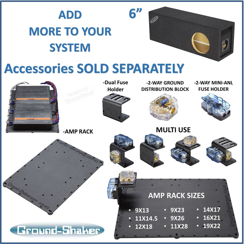 6.5 Speaker Box 32hz Single Ported Sub Box Subwoofer Enclosure Ground ...