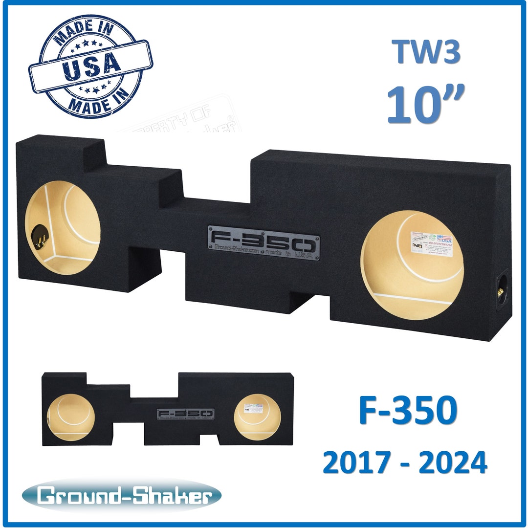 2017 - 2024 Ford F-350 Super Duty Crew-cab 10" Dual TW3 Sub Box ...