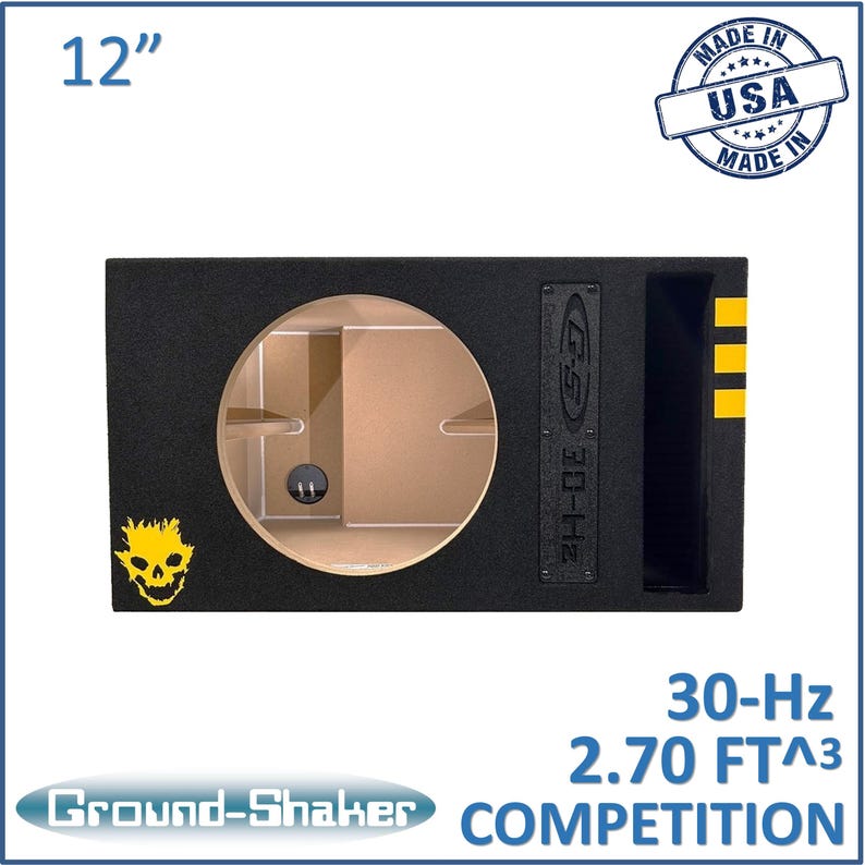 Single 12" Competition Ported Sub Box Single 12" Subwoofer Enclosure ...