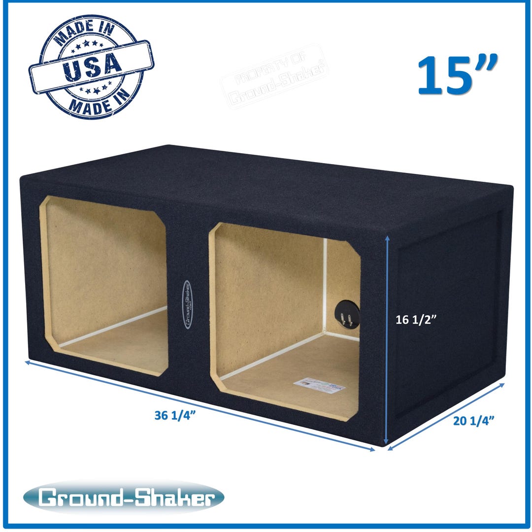 15" Dual Sealed Large Solo-baric Sub Box Speaker Box Ground Shaker ...