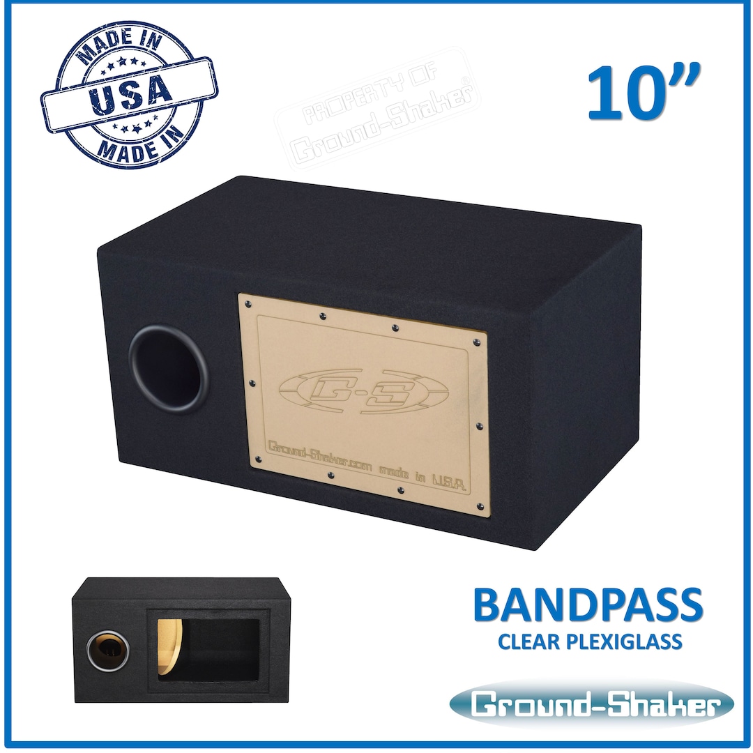 10" Single Bandpass Sub Box Subwoofer Enclosure Single Ported Vented ...