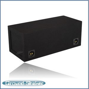 10 Dual Vented Slot Ported Bandpass Sub Box Subwoofer Enclosure Ground ...