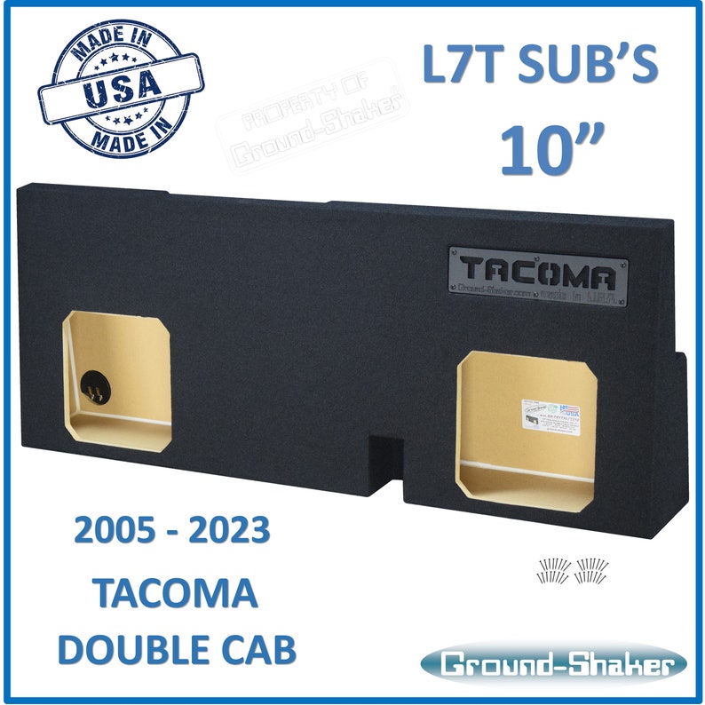Toyota Tacoma Double Cab 05-2023 10 L7T Dual Sub Box Subwoofer ...